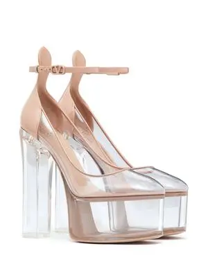 Valentino Garavani Tan-go Transparent Platform Pumps