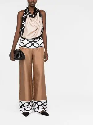 Valentino Garavani Chain 1967 Foulard Silk Jumpsuit