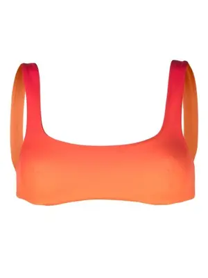 LOUISA BALLOU Scoop Bikini Top - Orange