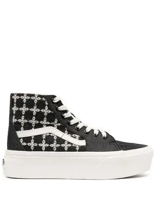 VANS Sk8-hi Embroidered Platform Sneakers