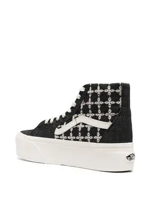 VANS Sk8-hi Embroidered Platform Sneakers