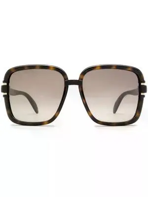 Gucci Tortoiseshell-effect Square-frame Sunglasses - Brown