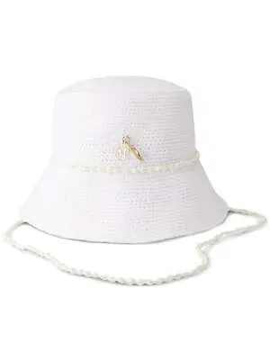 MAISON MICHEL Axel Shell-embellished Bucket Hat