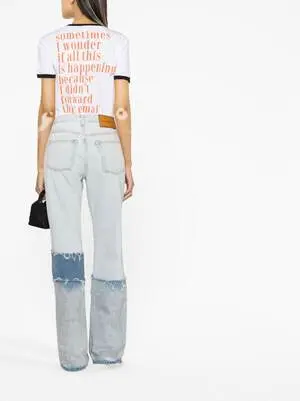 Heron Preston Patchwork Straight-leg Jeans