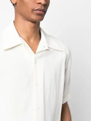 Séfr Buttoned Short-sleeved Shirt - Neutrals