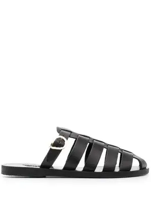 ANCIENT GREEK SANDALS Cosmia Slip-on Sandals - Black