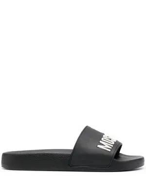 Moschino 3d Logo Flat Slides