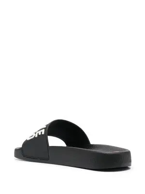 Moschino 3d Logo Flat Slides