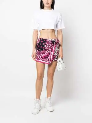 Red Valentino Bandana-print Cotton Skort