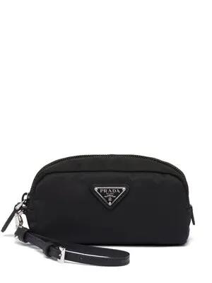 Prada Small Zip-up Makeup Bag - Black