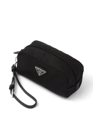 Prada Small Zip-up Makeup Bag - Black