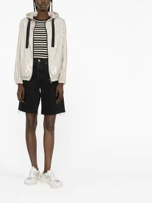 Herno Logo-patch Hooded Jacket - Neutrals