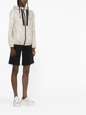 Herno Logo-patch Hooded Jacket - Neutrals