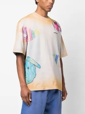 Off-White Cartoon Over Kate-print Cotton T-hirt