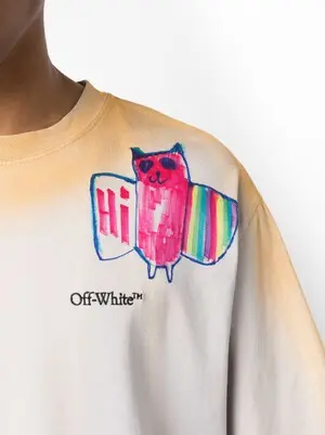 Off-White Cartoon Over Kate-print Cotton T-hirt