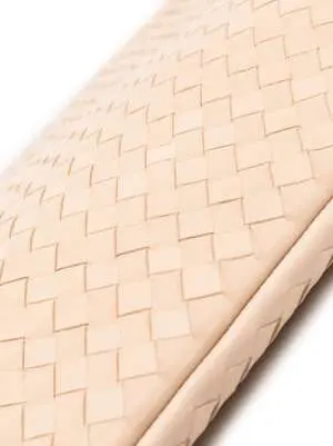 Dragon Diffusion Woven Leather Clutch Bag - Neutrals