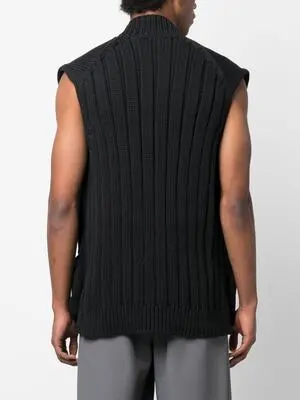 Off-White Multipockets Waffle-knit Gilet