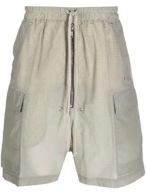 Rick Owens Check-print Knee-length Shorts