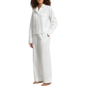 Polo Ralph Lauren Cotton Poplin Pajamas White Cloud