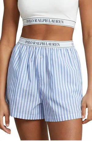 Polo Ralph Lauren Boxer Pajama Shorts - Wide Stripes