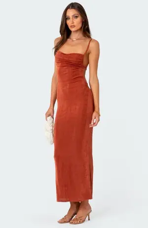 EDIKTED Clea Open Back Dress