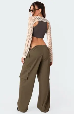EDIKTED Carlo Low Rise Cargo Pants