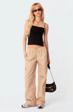 EDIKTED Jinx Open Back Camisole - Black