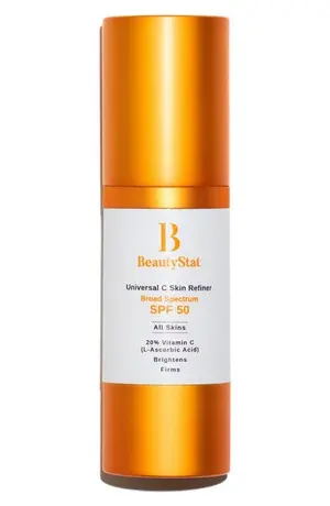BEAUTYSTAT Universal C Skin Refiner Vitamin C Serum + Spf 50 Mineral Sunscreen - No Color