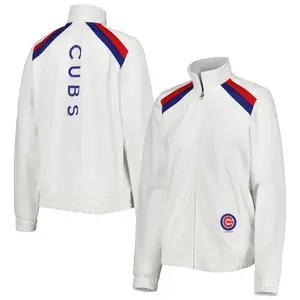 G-III 4HER BY CARL BANKS Chicago Cubs Full-zip Track Jacket