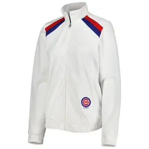 G-III 4HER BY CARL BANKS Chicago Cubs Full-zip Track Jacket