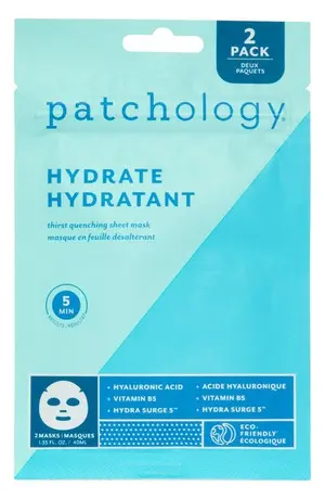 PATCHOLOGY 2-pack Hydrate Flashmasque™ 5-minute Facial Sheet Masks - No Color