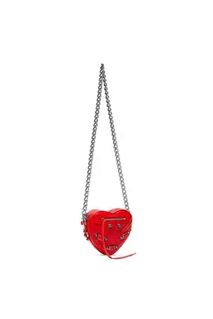 Balenciaga Le Cagole Heart Mini Bag - Red | Editorialist