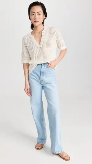 Varley Callie Knit Top - Egret