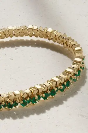 SUZANNE KALAN 18-karat Emerald Cuff
