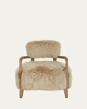 INTERLUDE HOME Royce Lounge Chair - Tan