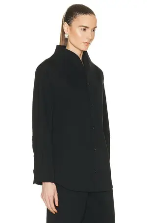 Bottega Veneta Stretch Funnel Neck Shirt