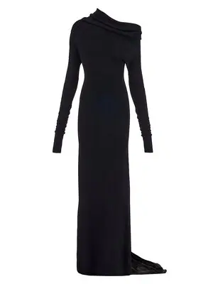 FERRAGAMO Asymmetrical Jersey Gown