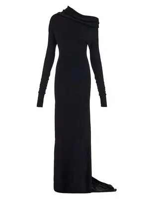FERRAGAMO Asymmetrical Jersey Gown