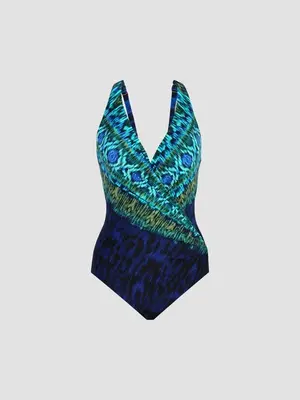 Miraclesuit Alhambra Wrapsody One-piece Swimsuit - Blue Multi