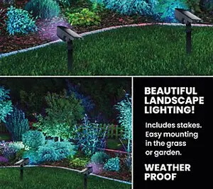 BELL & HOWELL Bell + Howell Solar Powered Color Changing Burs Lights 4-pack