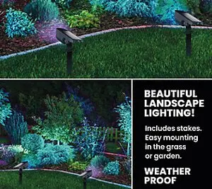 BELL & HOWELL Bell + Howell Solar Powered Color Changing Burs Lights 8-pack