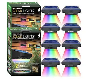 BELL & HOWELL Bell + Howell Solar Powered Color Changing Fenc Lights 8-pack - One-color
