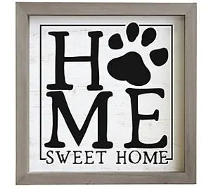 SINCERE SURROUNDINGS 10' Home Sweet Paw Rustic Frame - One-color