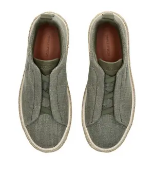 Zegna Triple Stitch Espadrilles - Green