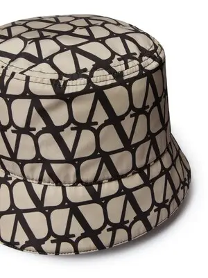 Valentino Garavani Toile Iconographe Bucket Hat - Neutrals
