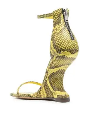 Rick Owens Cantilever 11 120mm Leather Sandals