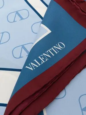 Valentino Garavani Monogram Logo Silk Scarf