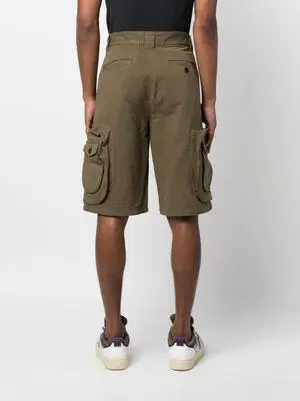 Heron Preston Logo-patch Cargo Shorts - Green