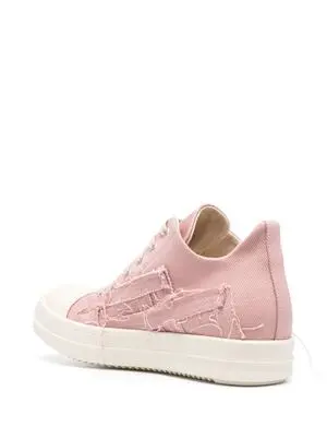 Rick Owens Slashed Low-top Sneakers