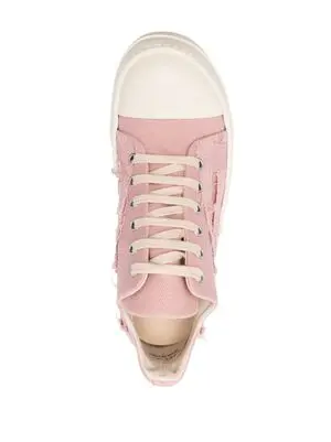 Rick Owens Slashed Low-top Sneakers